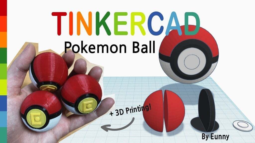 Free STL file Pokemon Ball with Tinkercad・3D printable model to ...