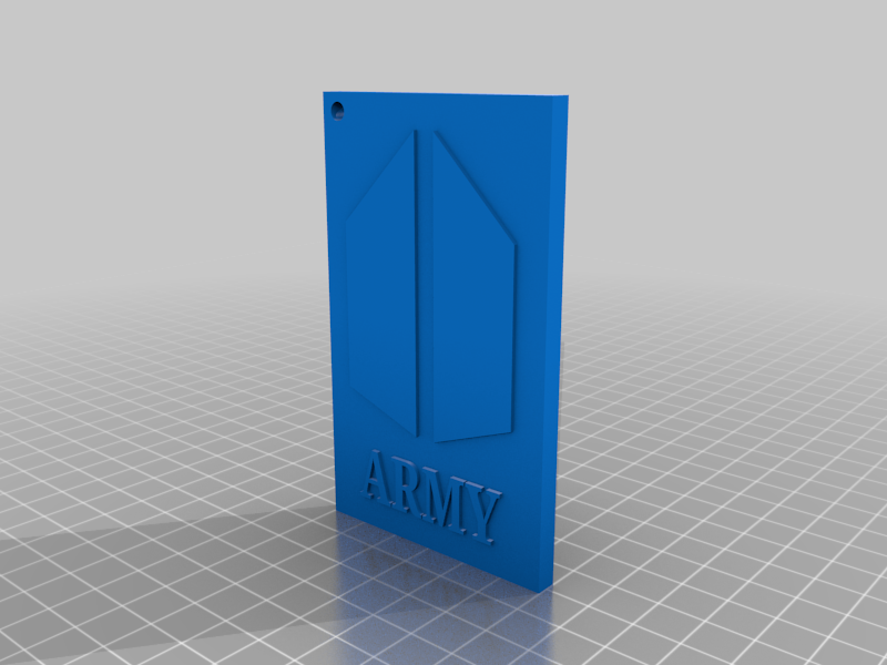 Free STL file BTS ARMY Double sided Keychain 🗝️・3D printable object to ...