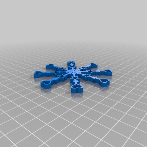 Download free 3D printer templates Snowflake with Tinkercad ・ Cults