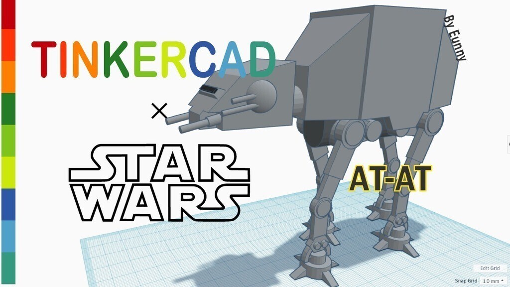 Descargar archivo STL gratis Simple AT-AT con Tinkercad • Diseño ...