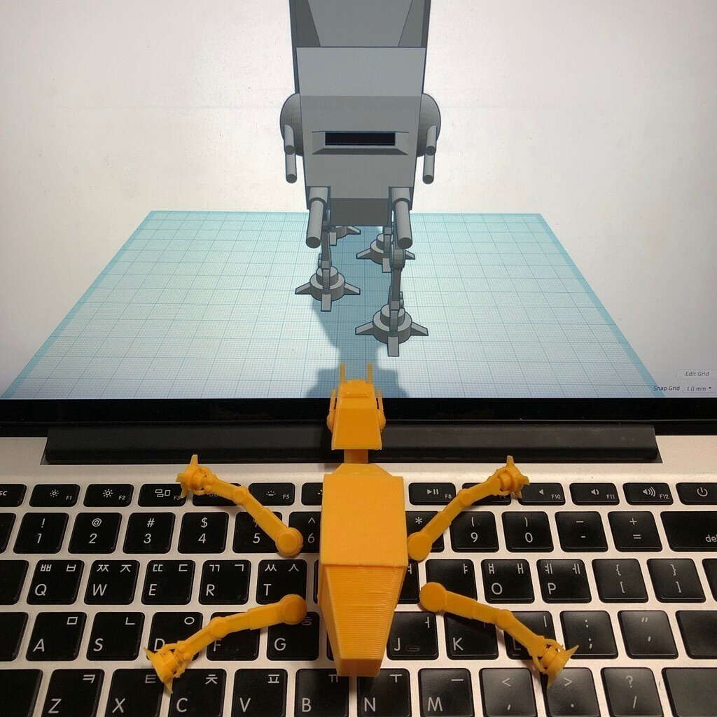 Free STL file Simple AT-AT with Tinkercad ・3D printing design to ...