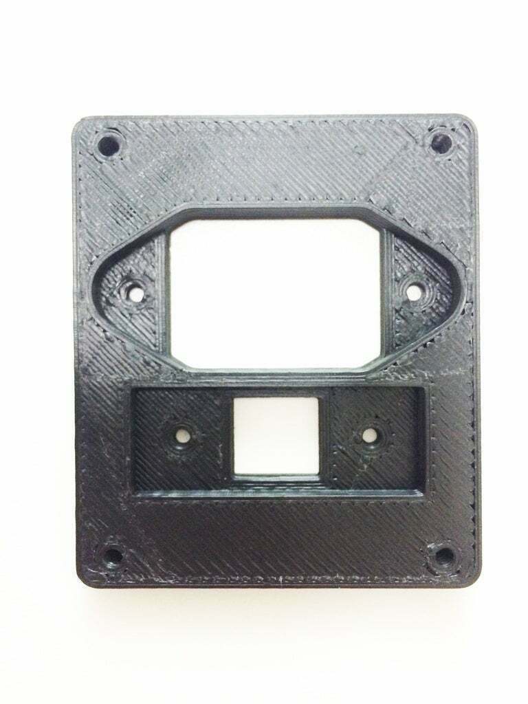 Fichier STL gratuit Kossel Clear USB & Power (IEC) Receptacle Mount ...