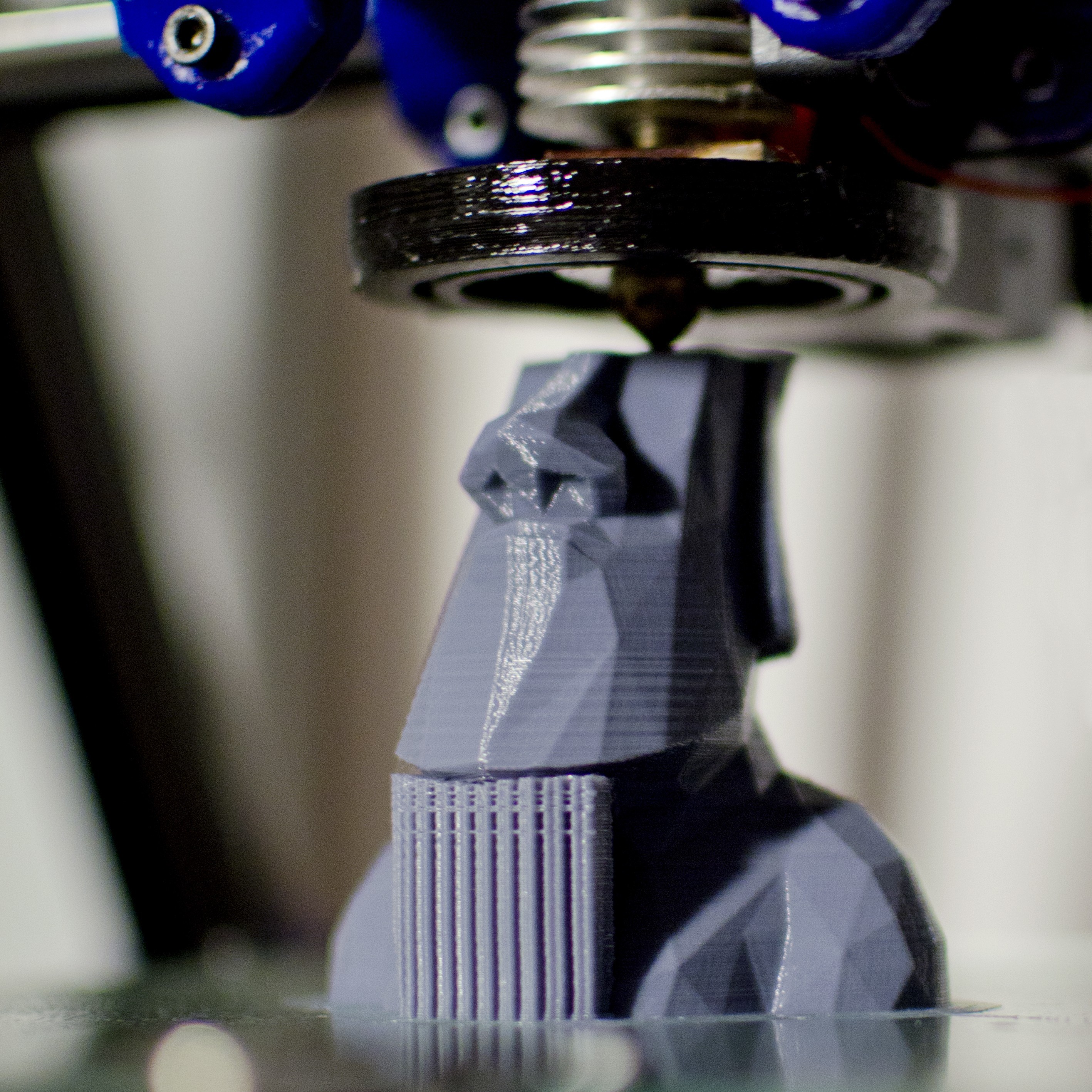 3D printing Low Poly Moai • made with BCN3D+・Cults