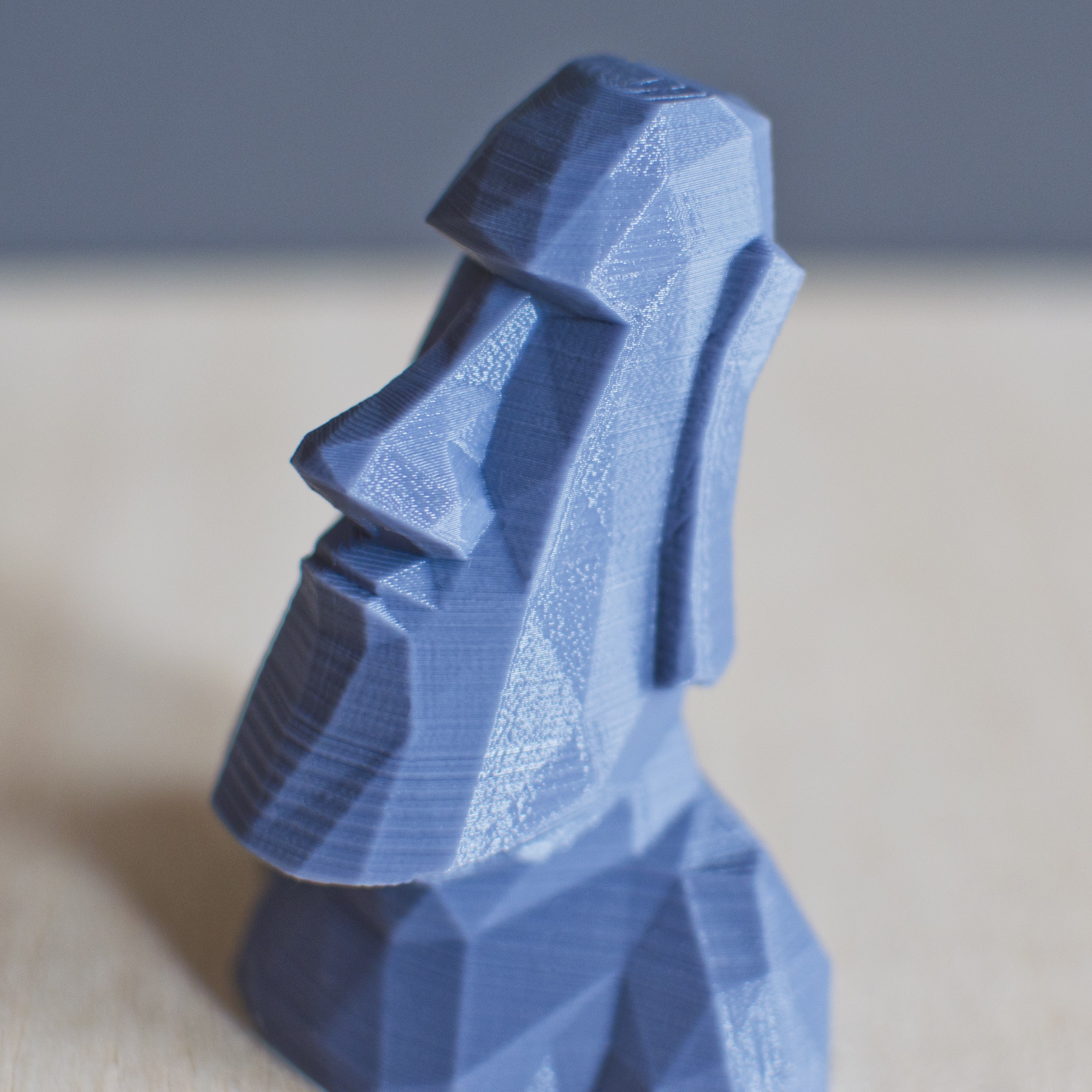 3D printing Low Poly Moai • made with BCN3D+・Cults