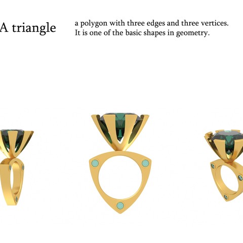 Download STL file Triangle ring • 3D printer design ・ Cults