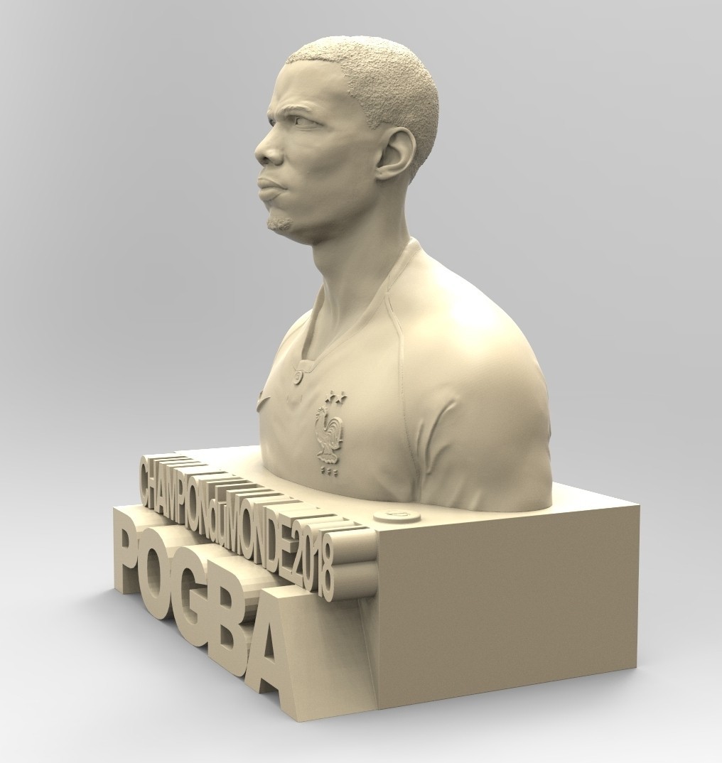 STL file PAUL POGBA 🏈・3D printable design to download・Cults