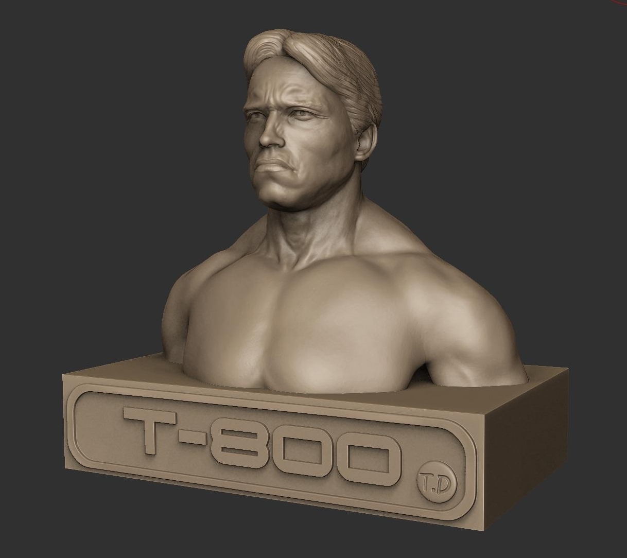 STL file THE TERMINATOR T-800・3D printer model to download・Cults