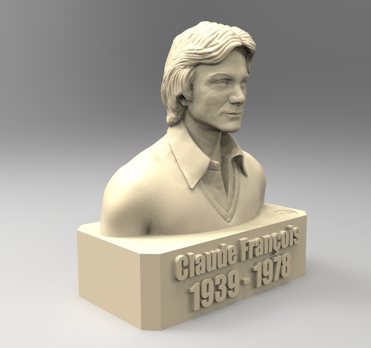 STL file Claude François Version 1・Design to download and 3D print・Cults