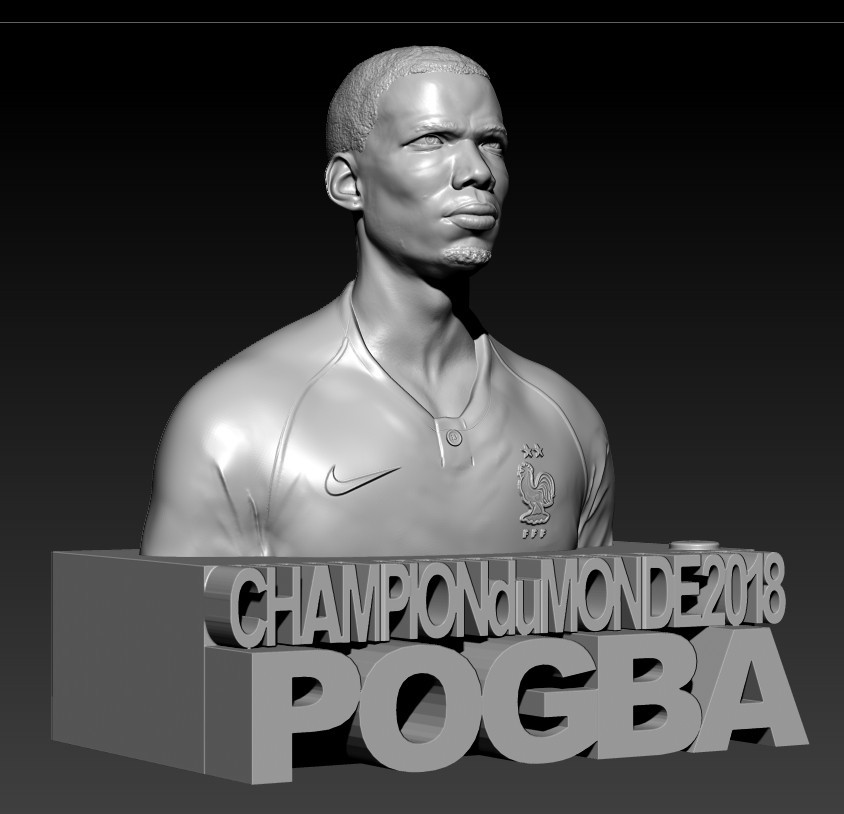 STL file PAUL POGBA 🏈・3D printable design to download・Cults