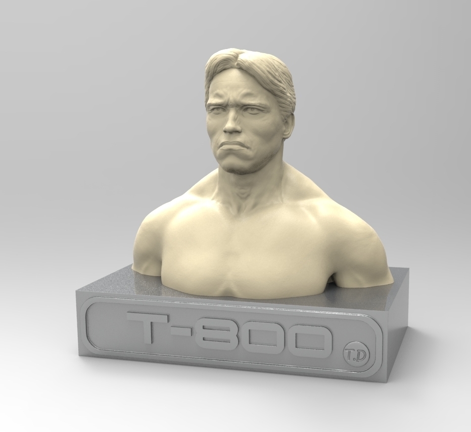 STL file THE TERMINATOR T-800・3D printer model to download・Cults