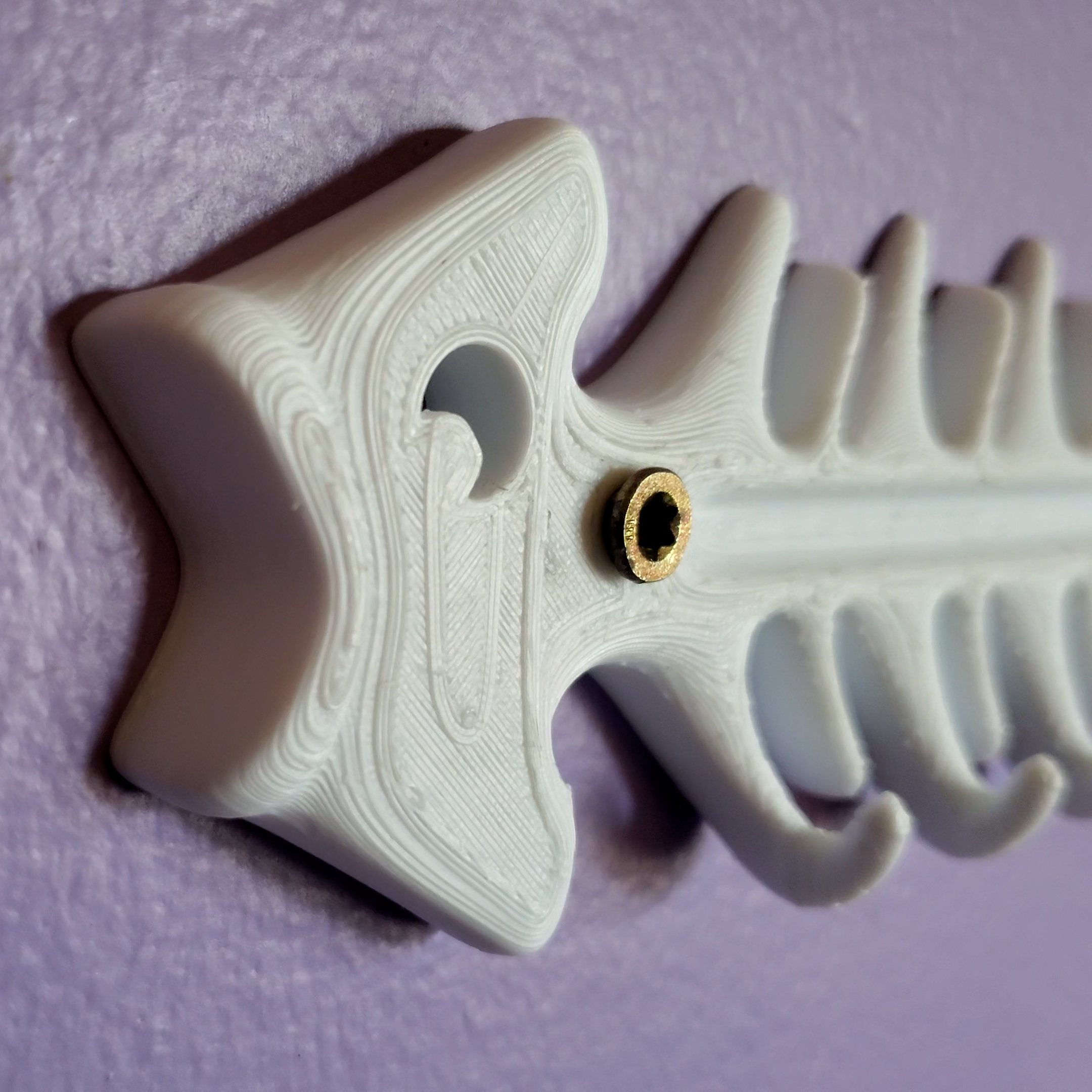 STL file Fish Bone Key Hanger・Model to download and 3D print・Cults