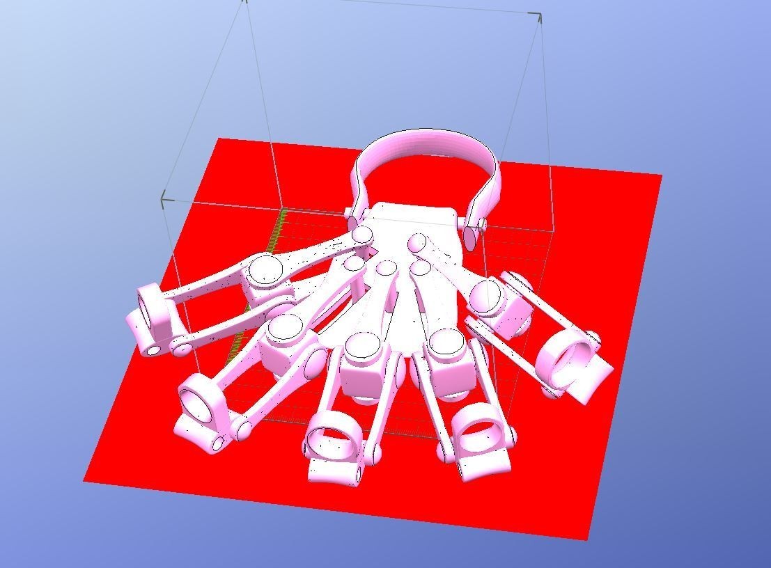 3D file 3D Printed Exoskeleton Hands - In One Piece・3D print design to ...