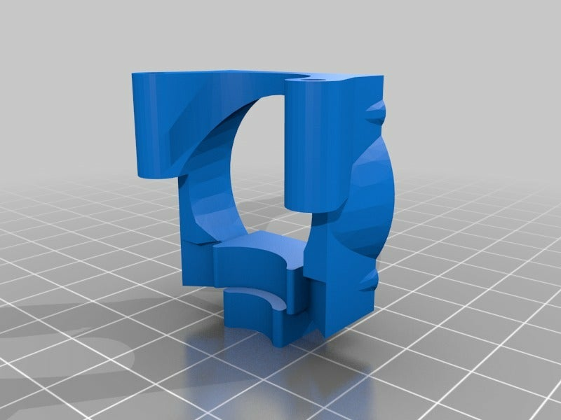 Free STL file E3D-v6 Hotend mount for K8200・3D printable object to ...