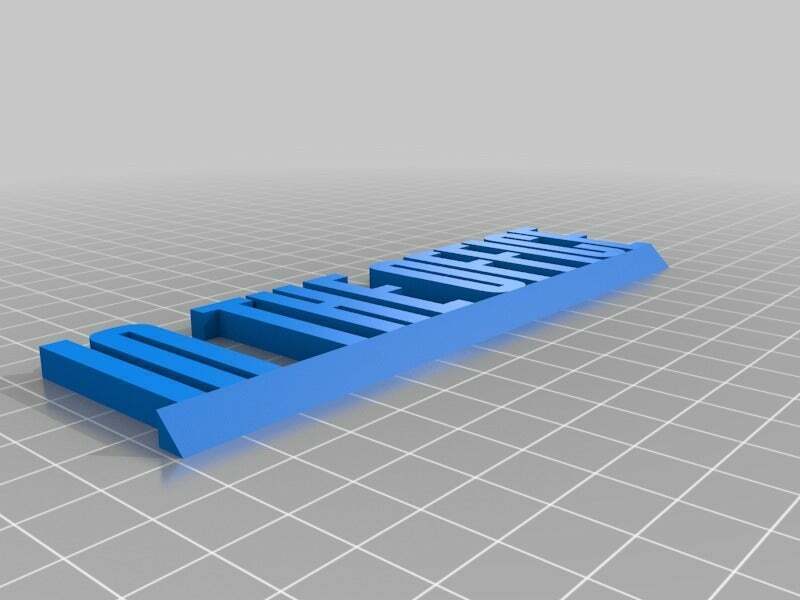 Free STL file Desk Sign・3D printing template to download・Cults