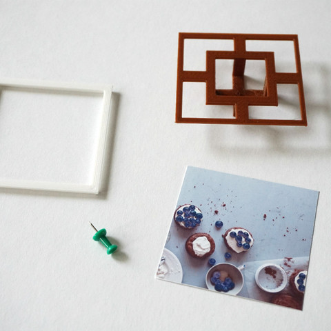 Download 3D print files Square Floating Photo Frame ・ Cults