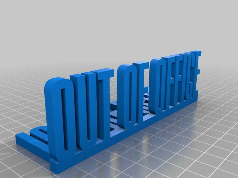 Free STL file Desk Sign・3D printing template to download・Cults