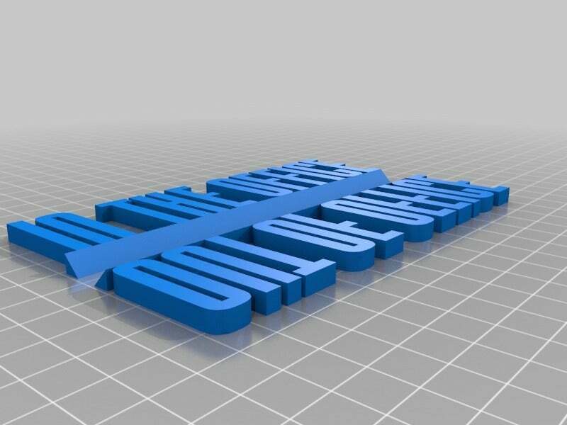 Free STL file Desk Sign・3D printing template to download・Cults