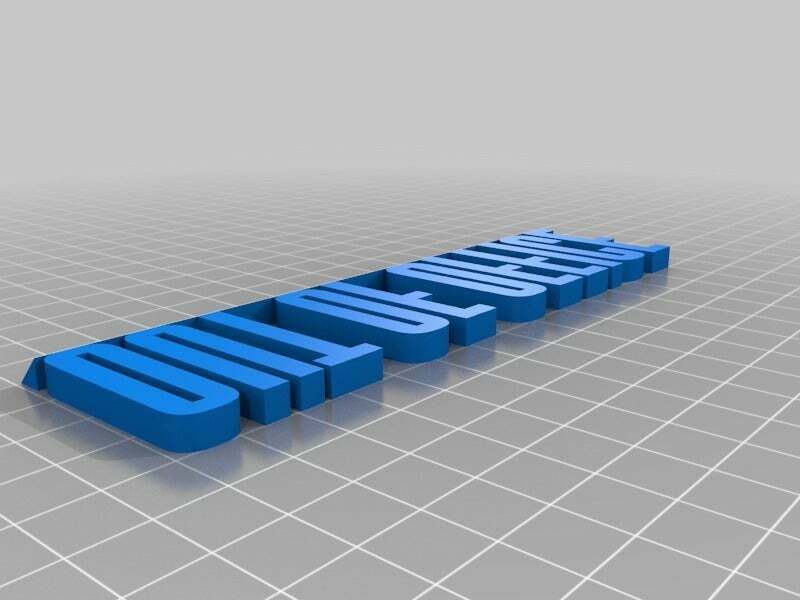 Free STL file Desk Sign・3D printing template to download・Cults