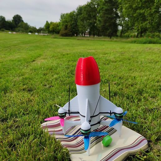 Download STL file Rocket drone 5 inch inch • Design to 3D print ・ Cults