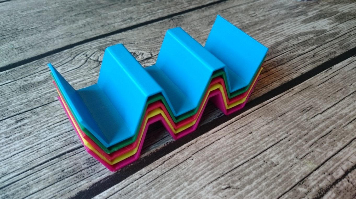 Free STL file Taco Shell Holder X3・3D print design to download・Cults