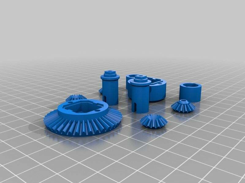 Free STL file OpenRC 1:10 RC Differential (Redesigned)・3D print model ...