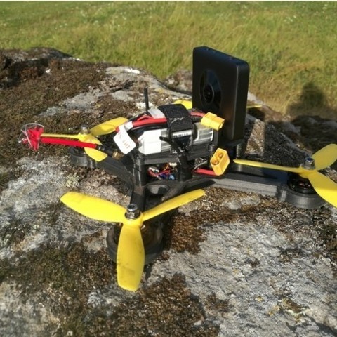 Download free STL file 360 Camera Mount for OpenRC Mini Quad • 3D ...