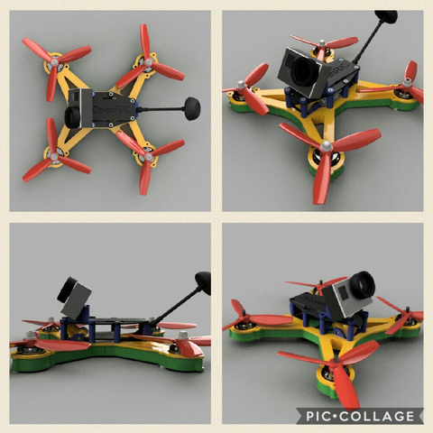 Download free 3D printer designs OpenRC 220 FPV Mini Quad ・ Cults