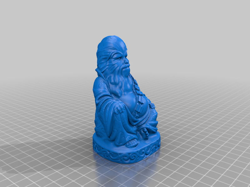 Free STL file Chewbacca | The Original Pop-Culture Buddha・3D print ...
