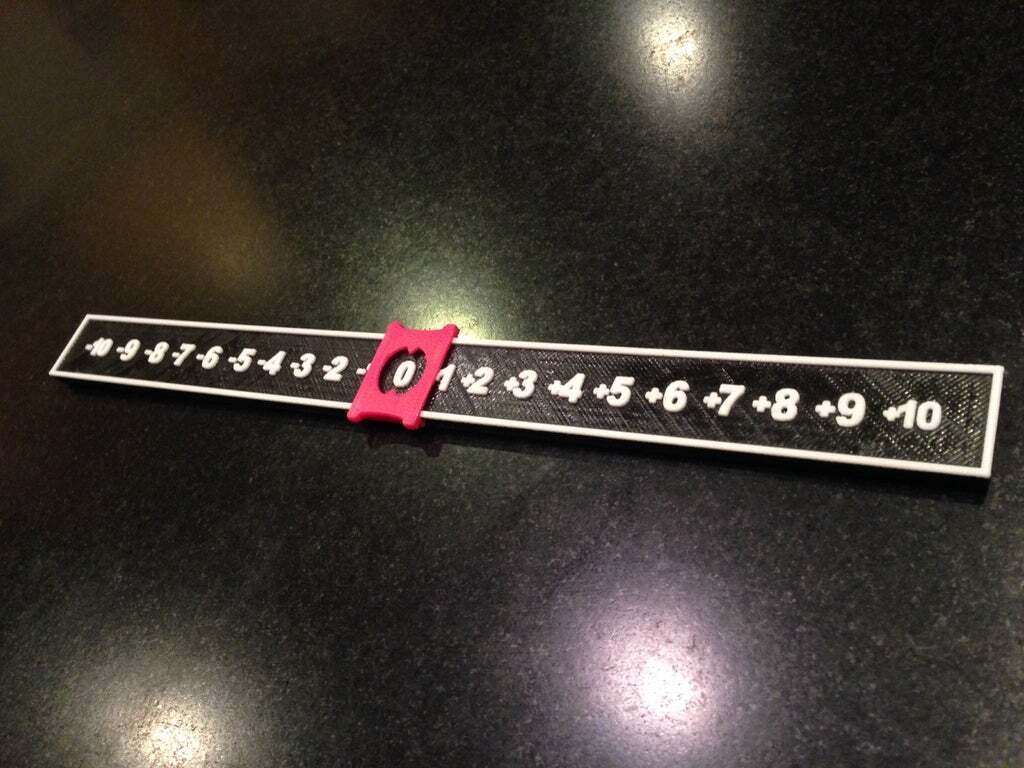 Archivo STL gratis Línea de números (enteros)・Plan de impresión en 3D ...