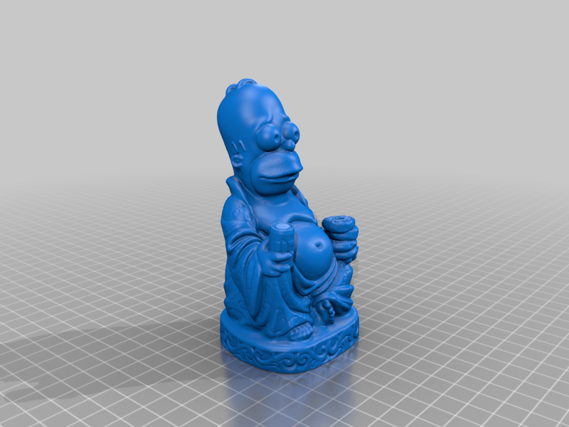 3D-Datei Homer Simpson | Der Original-Buddha der Popkultur kostenlos ...