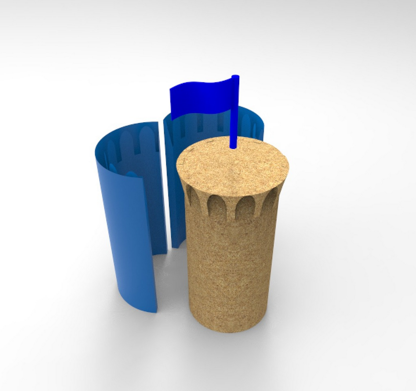 Free STL file modular medieval castle sand 🏰・3D printing idea to ...