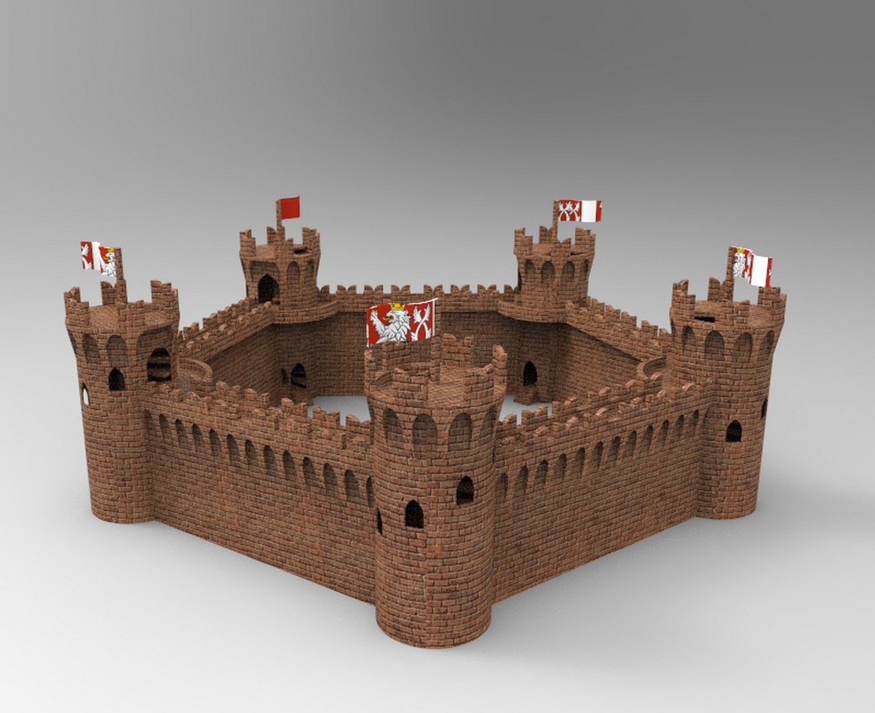 Free STL file modular medieval castle sand 🏰・3D printing idea to ...
