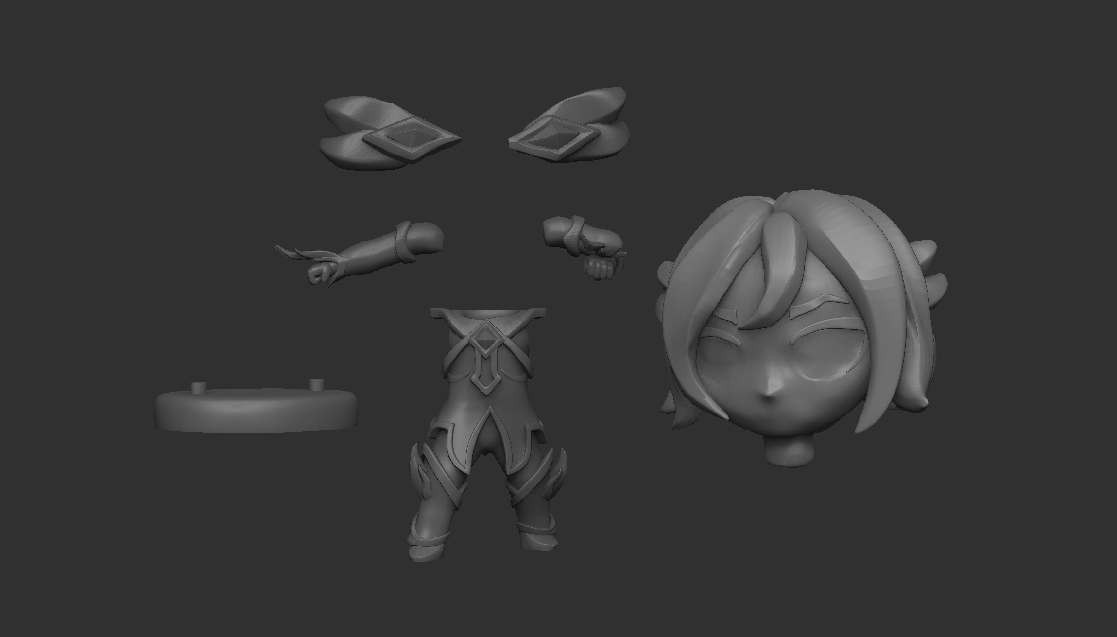 Archivo STL KaiSa for Invictus Gaming Team Mini・Modelo de impresión 3D ...