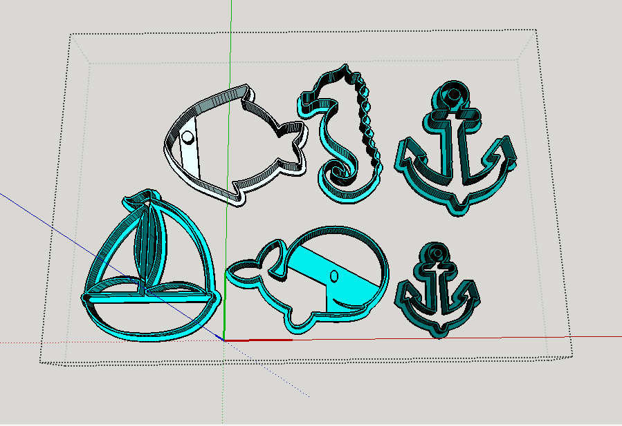 STL file Nautical_Marine cookies Cutter・3D print model to download・Cults