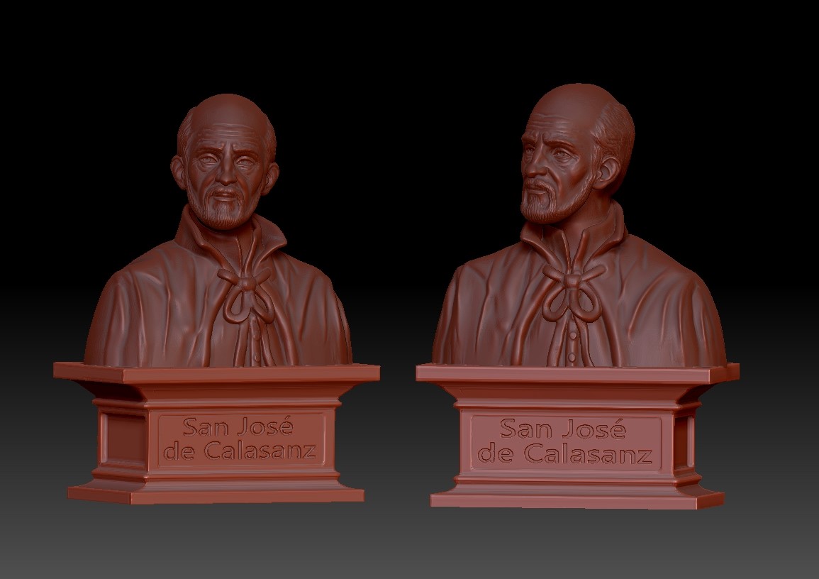 STL file Bust of Saint Joseph Calasanz・3D print design to download・Cults