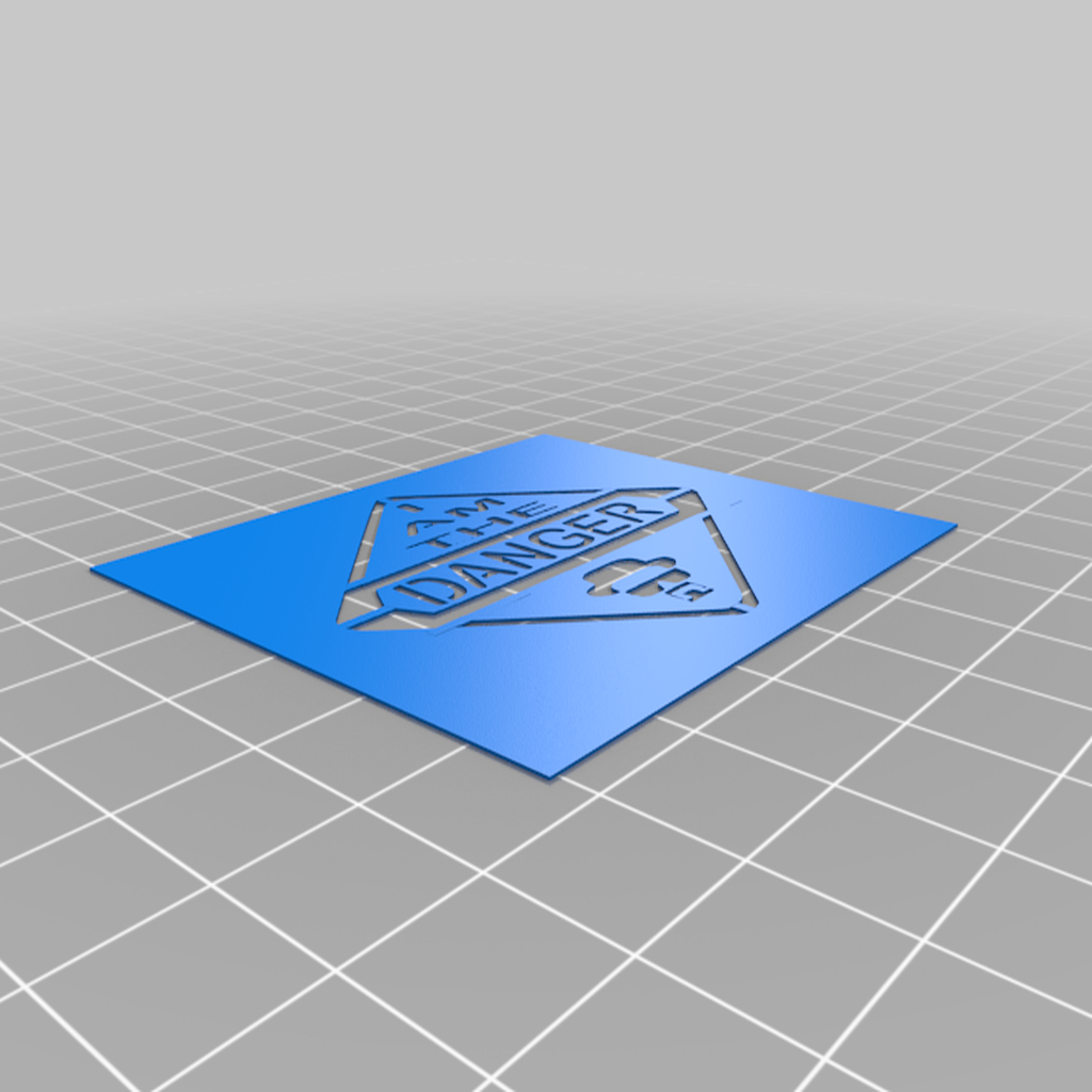 Archivo 3D gratis BREAKING BAD "PELIGRO"・Modelo de impresión 3D para ...