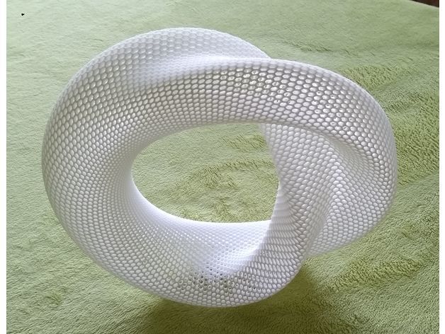 Free STL file Distorted torus (hexagonal grid)・3D printing idea to ...
