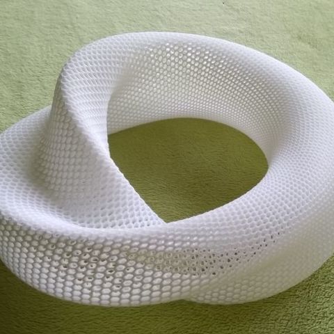 Download free STL files Distorted torus (hexagonal grid) ・ Cults