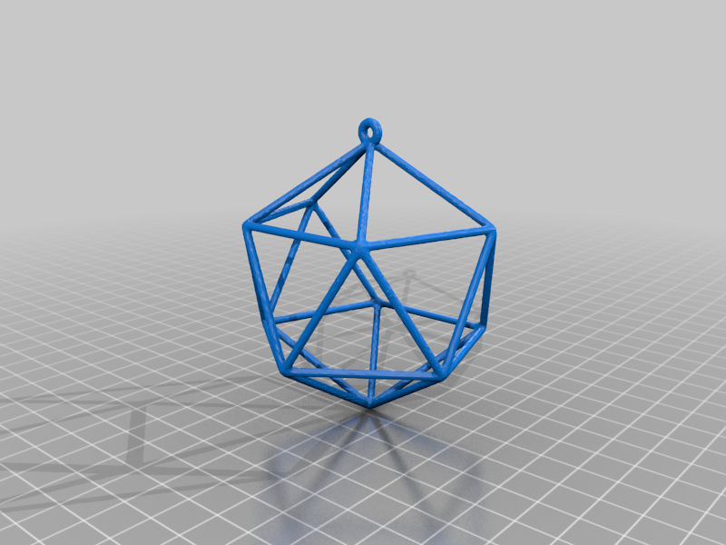 Free STL file Christmas / Holiday Decoration: Snowman in icosahedron 🎄 ...