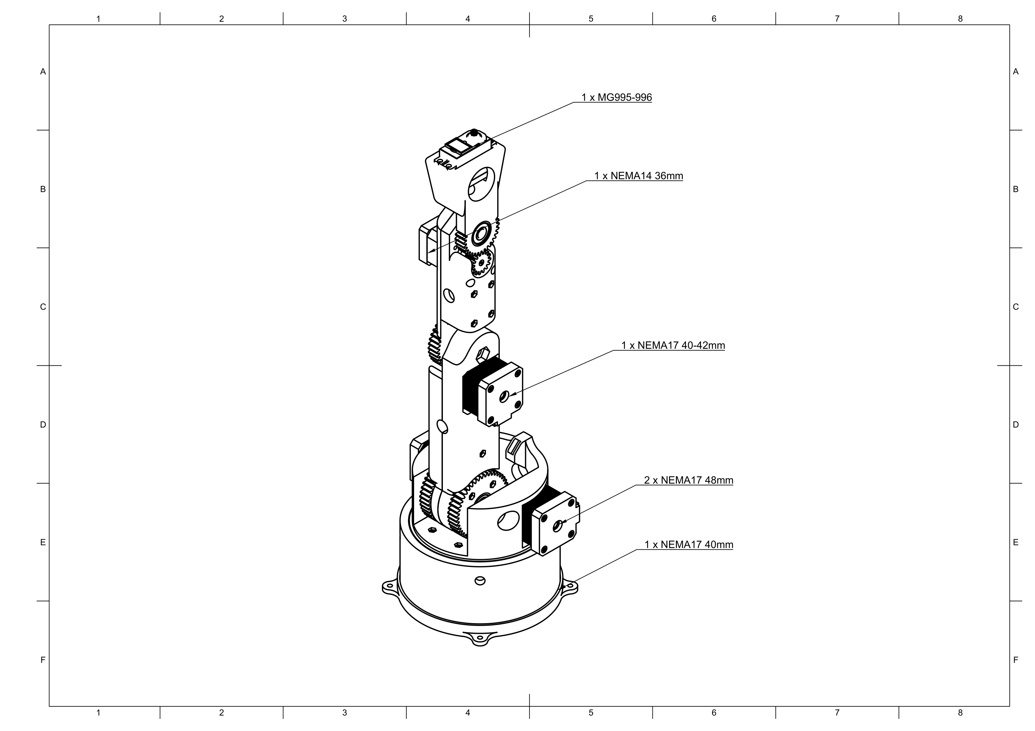3D file 5DOF Robotic Arm MARK-I 💪・3D printing model to download・Cults