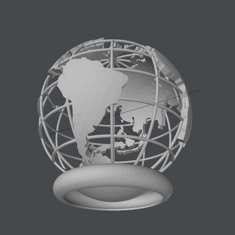 Download STL file Globe 3D printed • 3D print template ・ Cults