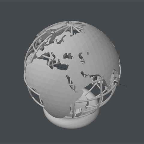 Download STL file Globe 3D printed • 3D print template ・ Cults