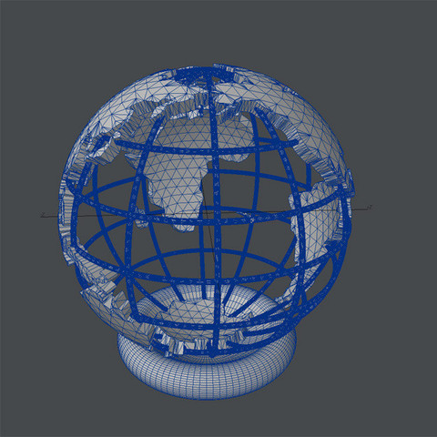 Download STL file Globe 3D printed • 3D print template ・ Cults