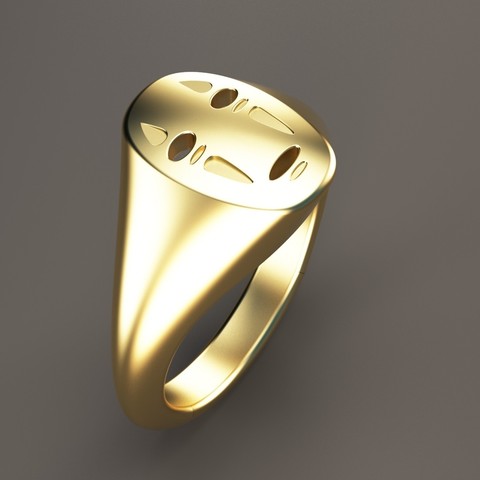 Download STL file No Face Ring • 3D print model ・ Cults