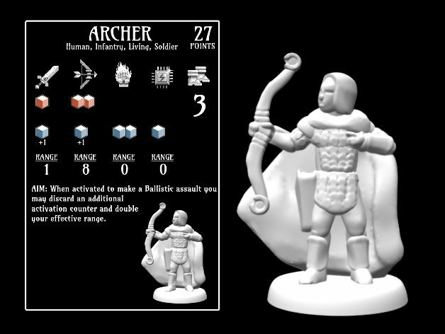 Бесплатный STL файл Archer (18mm scale)・3D-печатная модель для загрузки ...