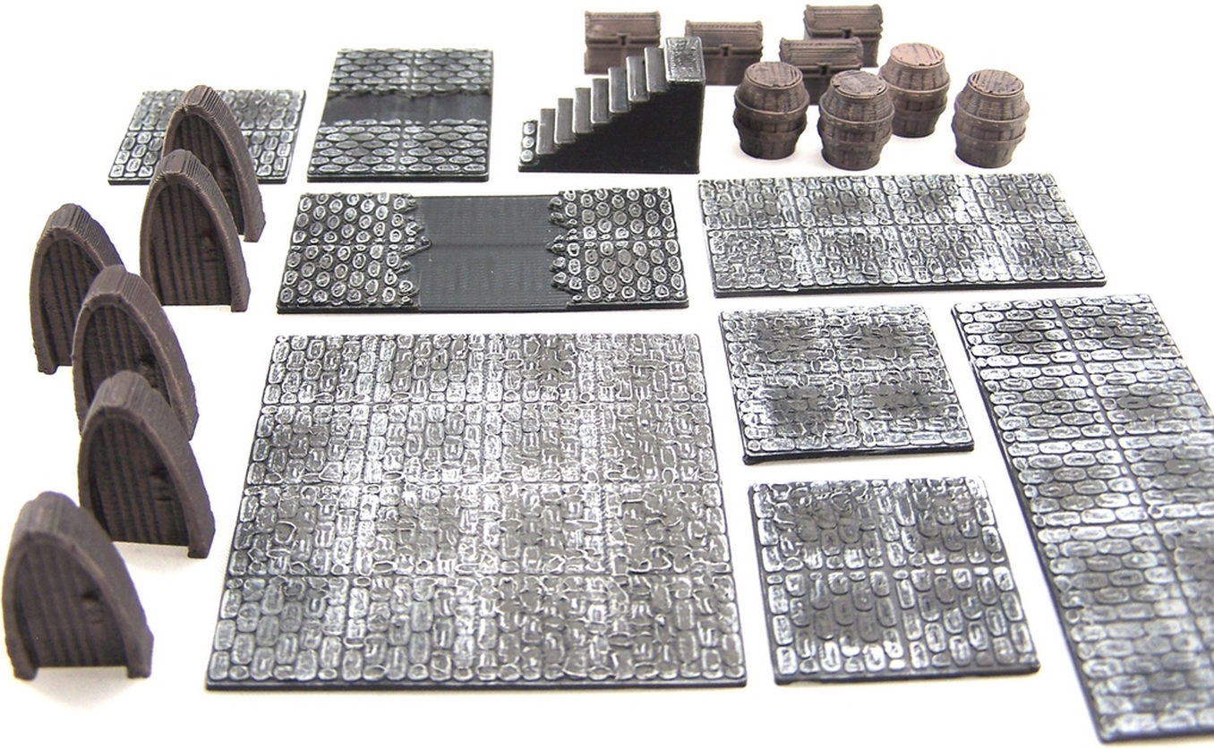 Free STL file Modular Dungeon Tiles: Core Set 🎲・3D print design to ...