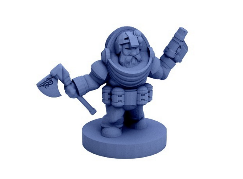 Free STL file Wayfarer Miniatures: Dwarf Trader (28mm and 18mm scale ...