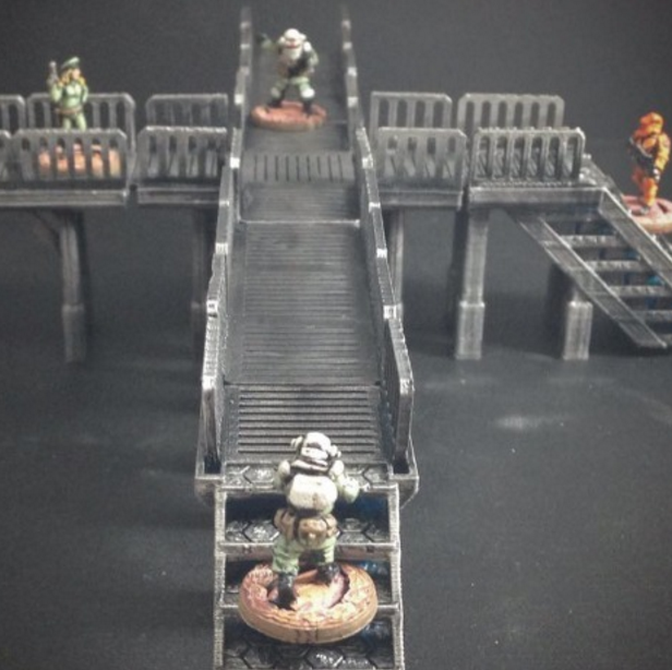 Free STL file Modular Tech Catwalk (15mm scale) 🎲・Object to download ...