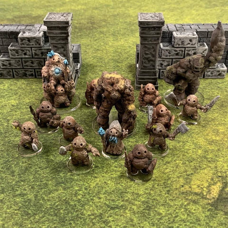 Free STL file Earth Elemental (28mm/32mm scale)・Template to download ...