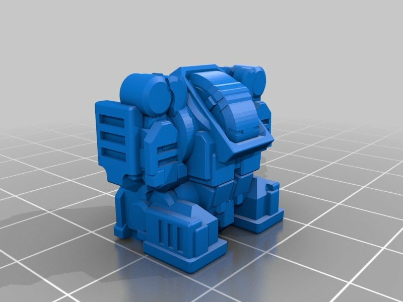 Free STL file Folded Robotic Soldier (28mm/Heroic scale)・3D print ...